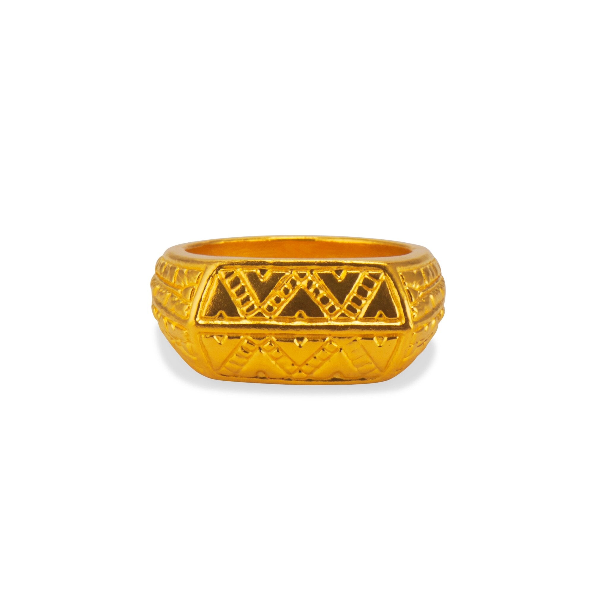 Palmette Ring - 24K Gold – Mene