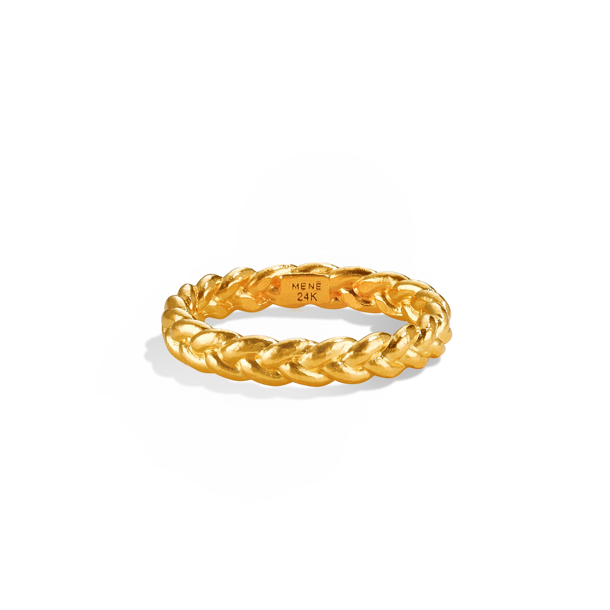 Menē Braid Ring - 24k Gold – Mene