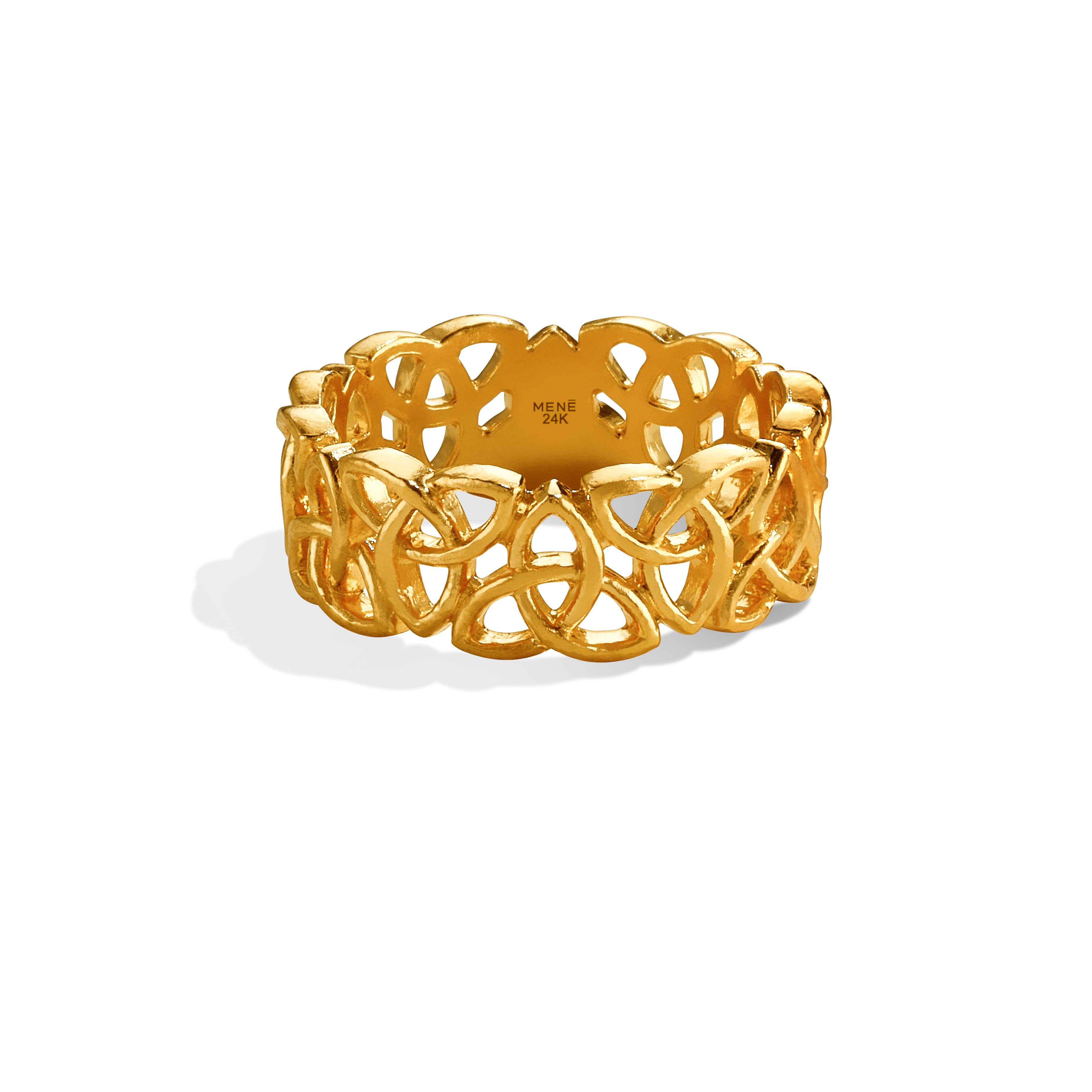 Menē Trinity Knot Ring - 24 Karat Gold – Mene